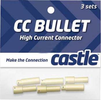 CC 5.5mm Bullet High Current Connector Set (3) | GOGO Hobbies